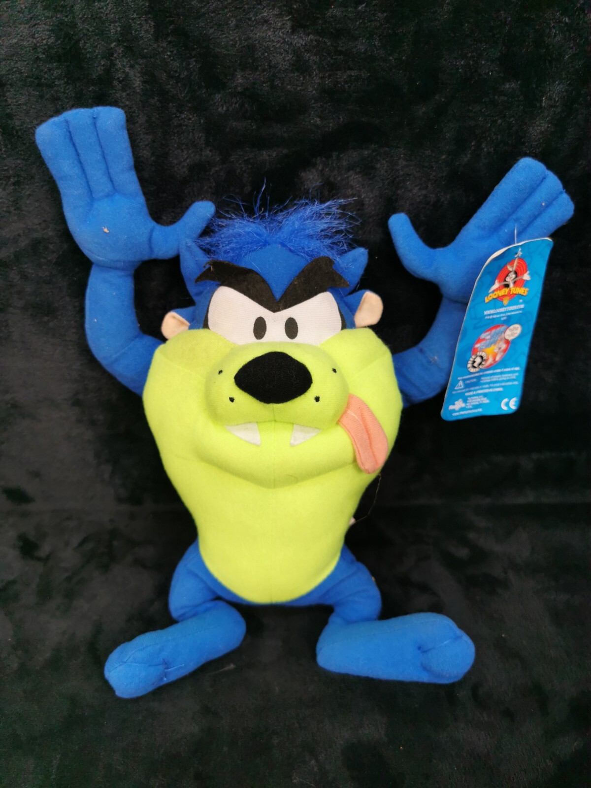 Looney Tunes Blue Green Neon Taz Tazmaniam Devil Liscensed Plush Toy ...