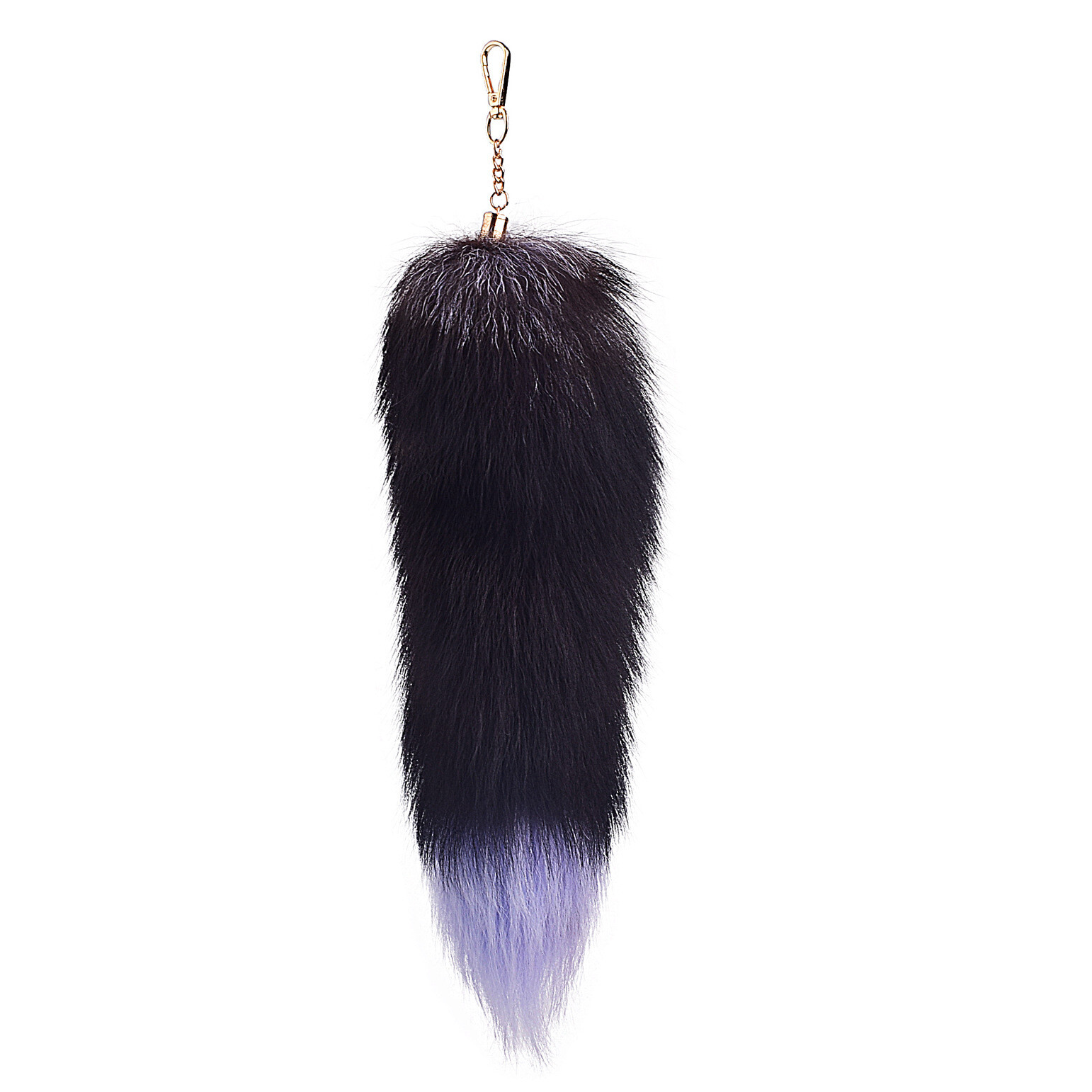2X Real Fox Tail Pelt Keychain Fur Hides Car Keyring Bag Pendant Tassel ...