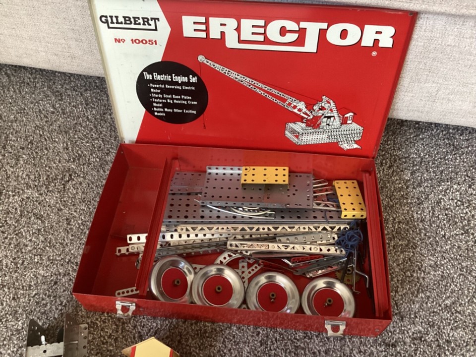 Gilbert Erector Set #10051 Electric Engine with Brochure | eBay