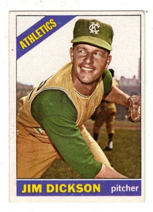 1966 Topps #201 Jim Dickson - Kansas City Athletics, Excellent - Mint ...