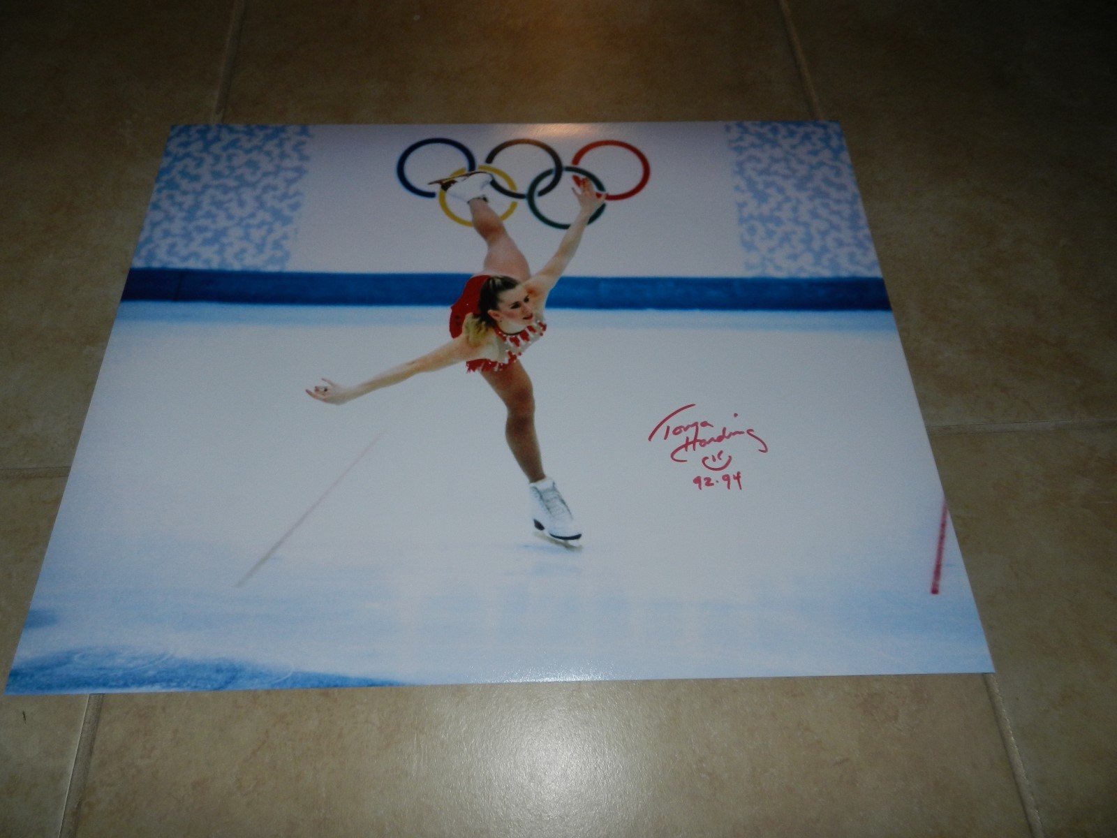 TONYA HARDING AUTOGRAPHED PHOTO 16X20 OLYMPICS W/PROOF | eBay