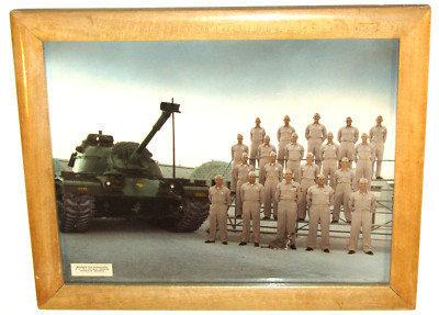 VTG 1960s PHOTO USMC TANK & TANK CREW! OKINAWA, JAPAN! FRAMED 15x10 ...