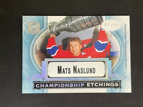 Mats Naslund 2020-21 Upper Deck The Cup /15 Championship Etchings #CE ...