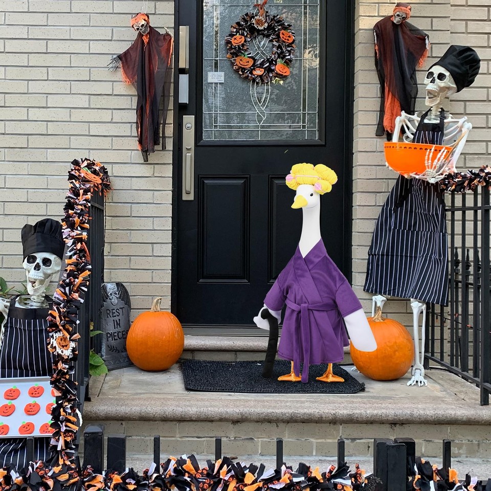 Old Lady Porch Goose Outfits - Old Lady Costumes for 23” Porch Goose ...