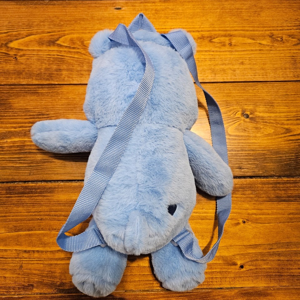 Care Bears Grumpy Bear Plush Backpack Blue Cloud Heart Bear Stuffed ...