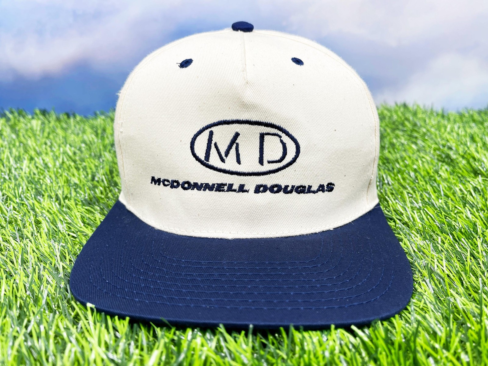 Vintage McDonnell Douglas Hat 90s Snapback Cap Airpla… - Gem