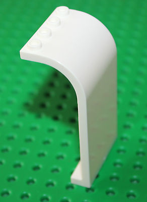 Lego White Panel 3x4x6 Curved Top ref 2571/set 7659 6396 7644 6410 7635 ...