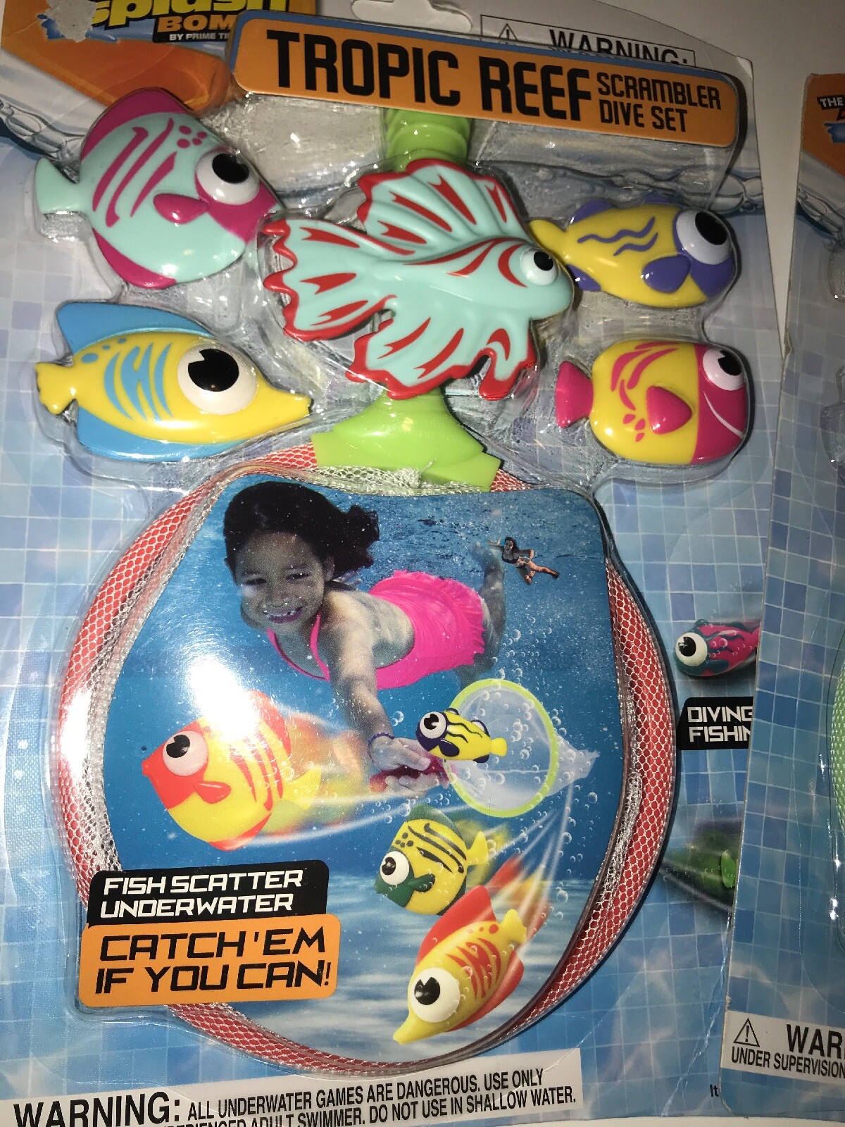 Lot Of 2 Dive N Grab Tropic Reef Scrambler Set Fun Pool Dive Toy for ...