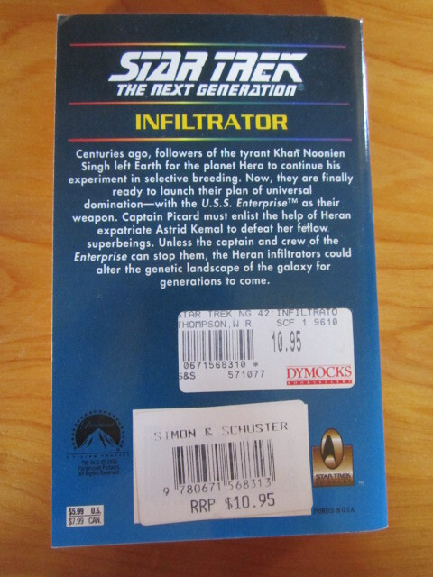 BOOK S/C STAR TREK THE NEXT GENERATION INFILTRATOR 1996 *** MUST SEE ...