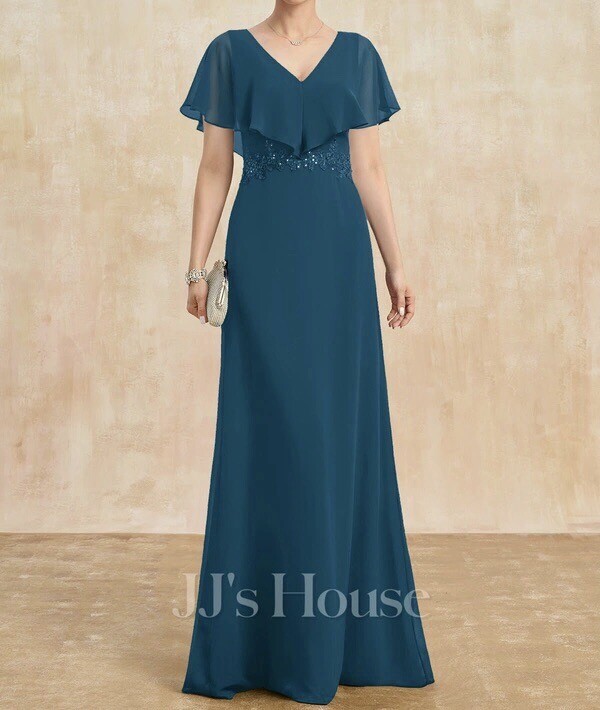 JJ’s House Mother of the Bride A-line Long Dress - In… - Gem