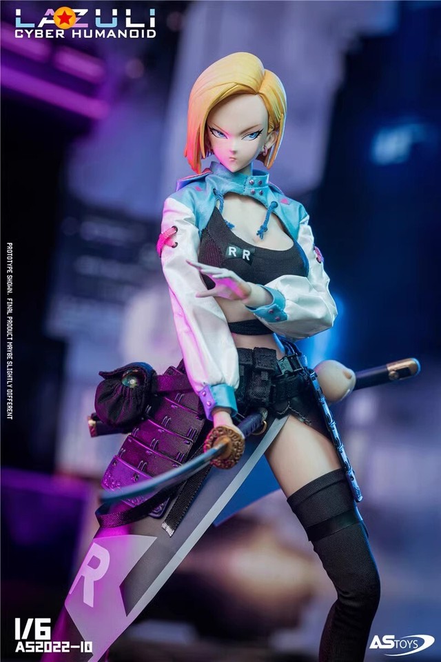 ASTOYS 1/6 Cyberpunk Dragon Ball Android 18 Action Figure Model In ...