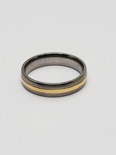 Vintage QG 14k And Titanium Wedding Band Ring Sz 14 4.6gr (12) | eBay