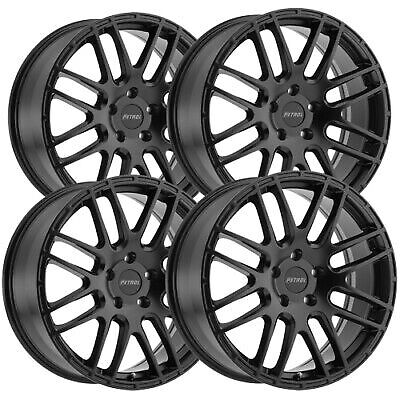(Set of 4) Petrol P6A 19x8 5x4.5" +40mm Matte Black Wheels Rims 19 ...
