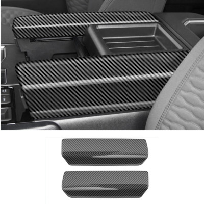 Carbon fiber Central Storage Box Decor Cover For Toyota Tundra 2022 ...