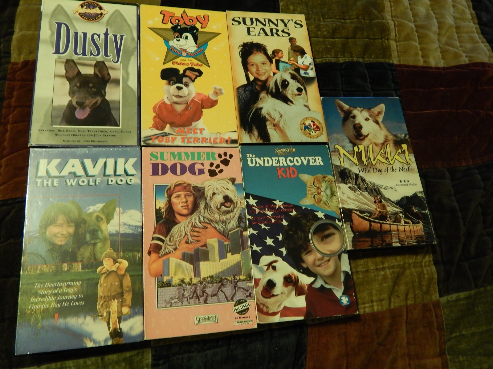 Sunny's Ears + Summer Dog + Dusty + The Undercover Kid + KAVIK (VHS x 7 ...