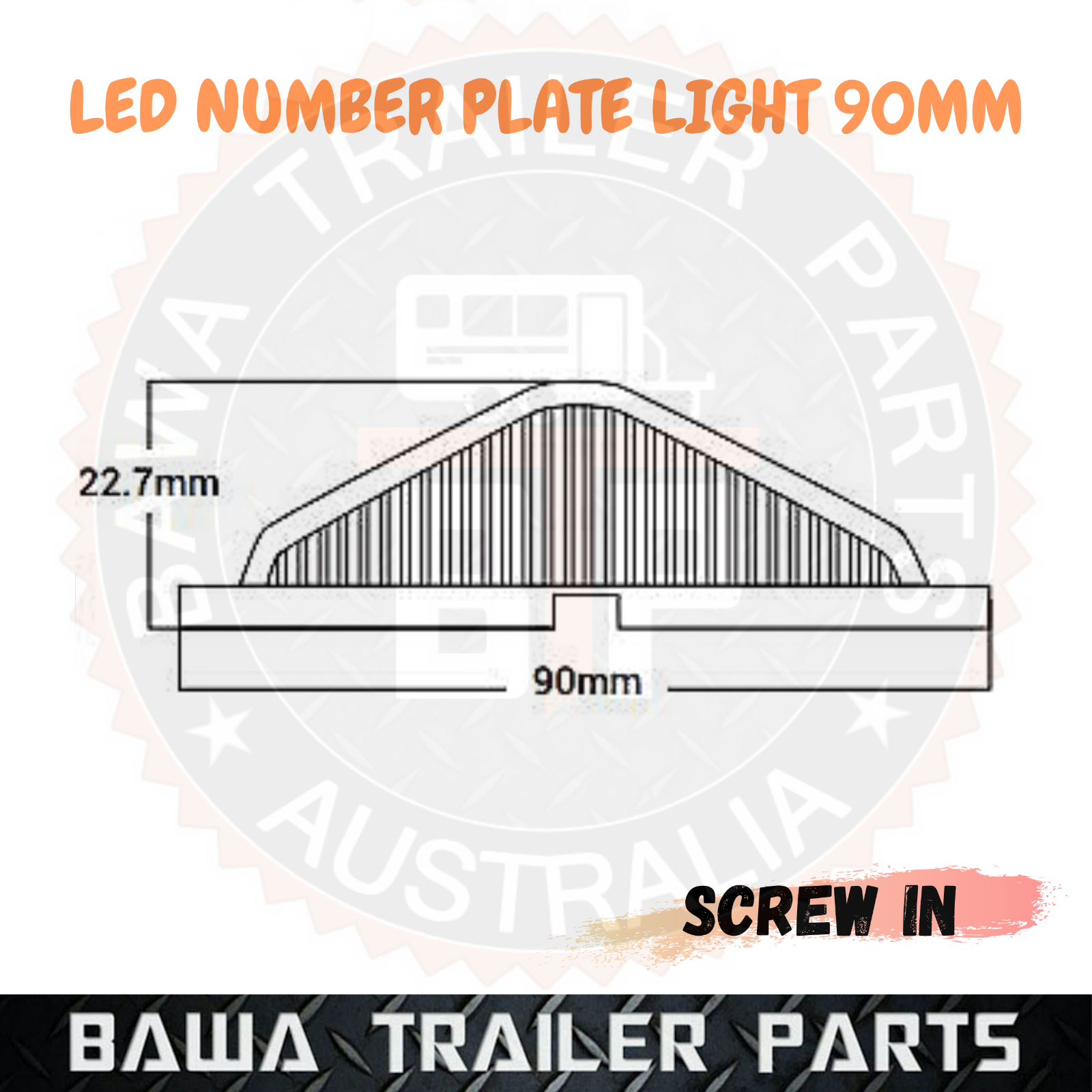 LED TRAILER TAIL LIGHTS TRUCK CARAVAN UTE BOAT LIGHT SQUARE NUMBER ...