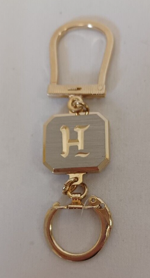 Vintage Swank Brand Monogrammed Initial "H" Double End Key Chain Key ...