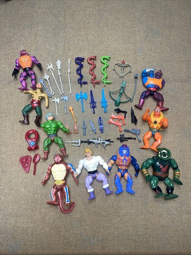 HE-MAN 80s VINTAGE MOTU ACCESSORIES PARTS WEAPONS LOT MASTERS OF THE ...