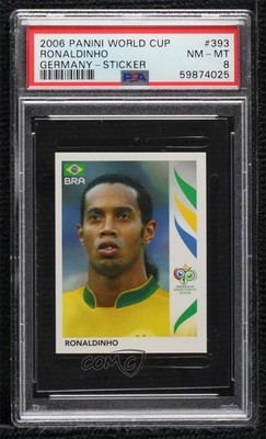 2006 Panini World Cup Album Stickers Ronaldinho #393 PSA 8 | eBay