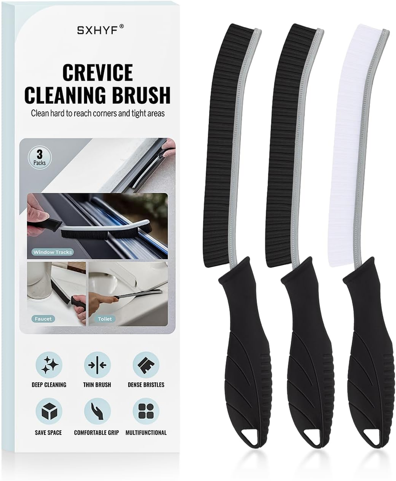 Crevice Cleaning Brush - Grout Scrub Brush, House Cleaning Supplies ...