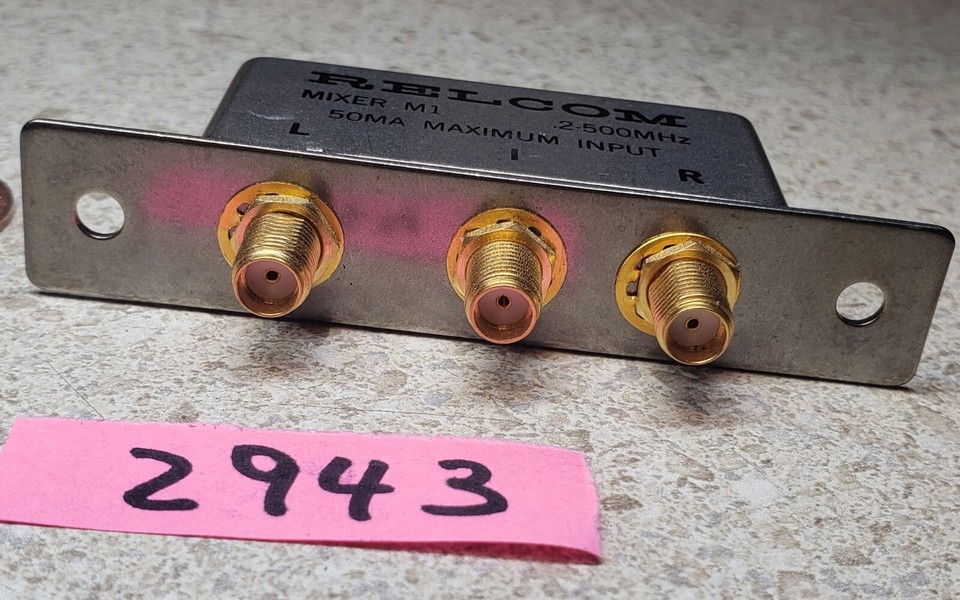 Relcom/WJ M1 Mixer - .2-500MHz 50mA Max Input - SMA F-F-F | eBay