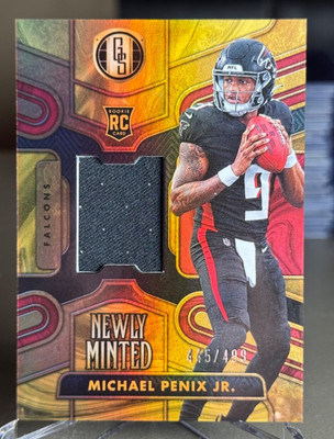 2024 Gold Standard Newly Minted MICHAEL PENIX JR. JERSEY /499 ROOKIE # ...