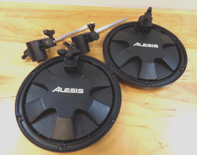 Alesis DM7X Electronic Ride Tom Tom 8 inch Drum Heads 2 with L Brackets ...