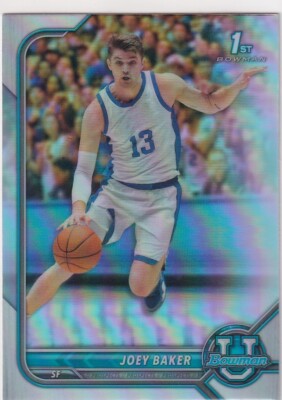 2021-22 BOWMAN CHROME REFRACTORS 1ST RC JOEY BAKER FIRST ROOKIE Z5510 | eBay