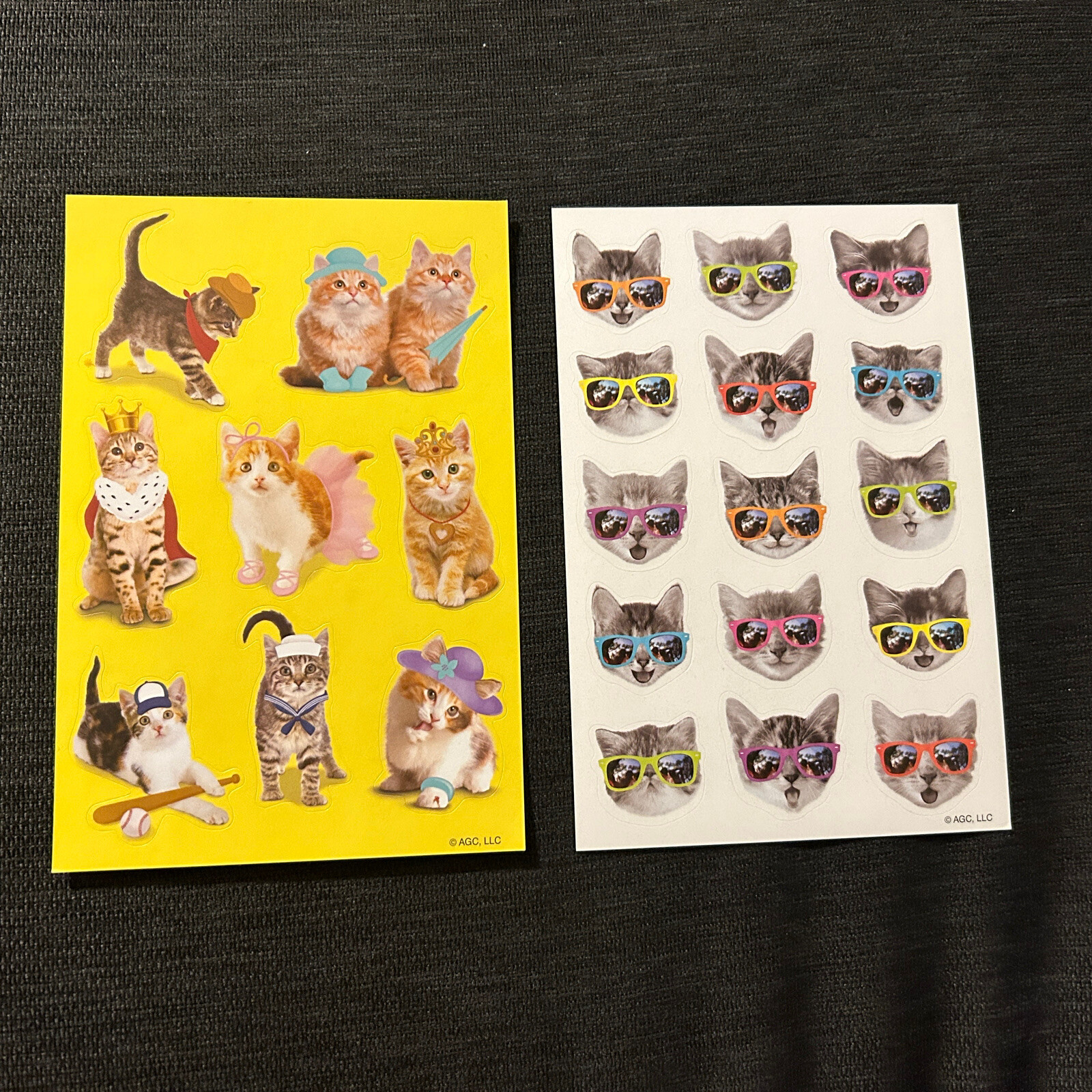 Lot Of 2 American Greetings Stickers Cats 2 Loose Sheets Complete | eBay