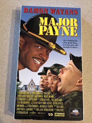 MAJOR PAYNE VHS DAMON WAYANS 1995 COMEDY LIKE NEW! MCA UNIVERSAL PG-13 ...