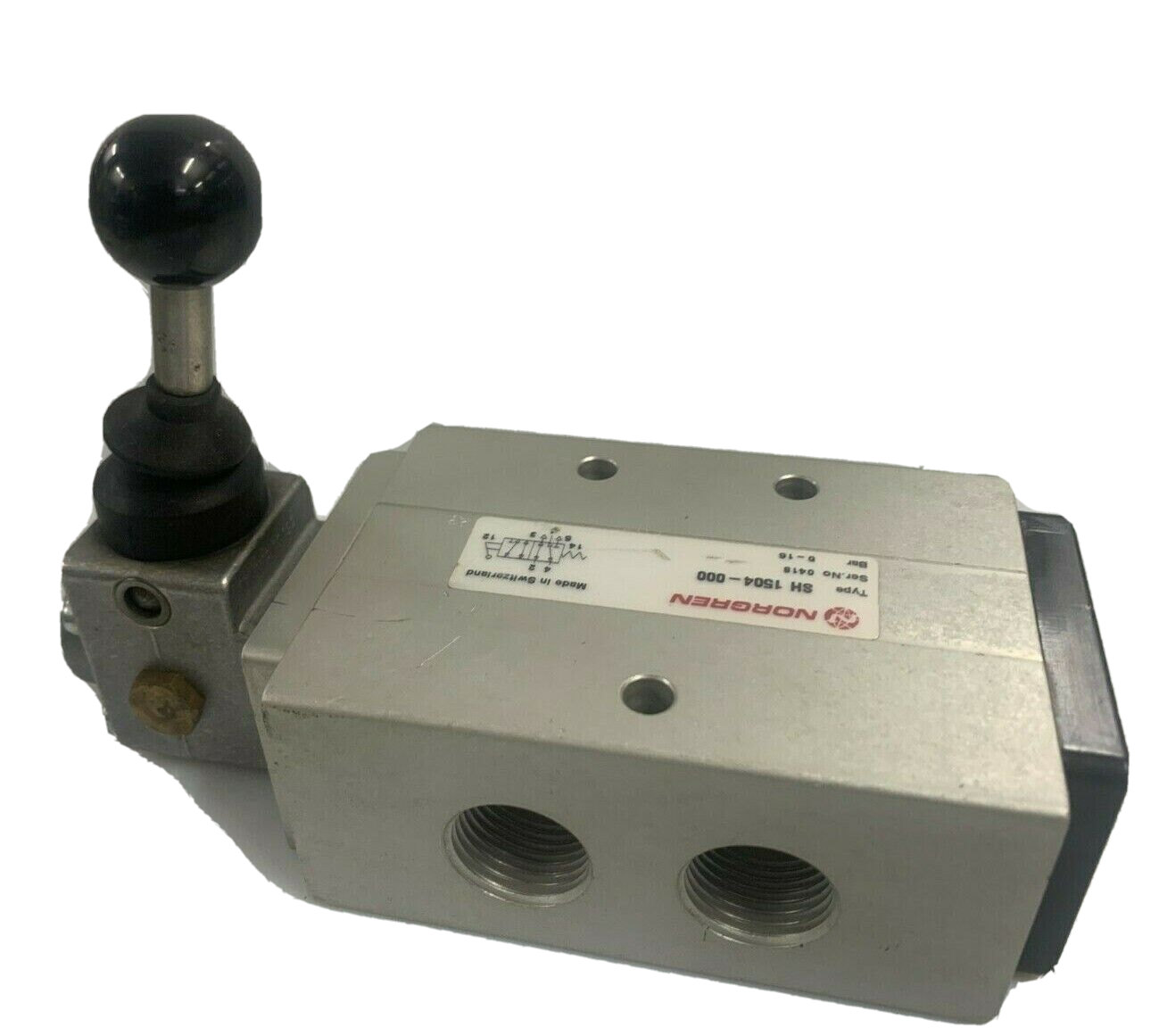 NORGREN SH 1504-000 5/2-Way 1/2" Manual / Spring Pneumatic Hand Lever ...