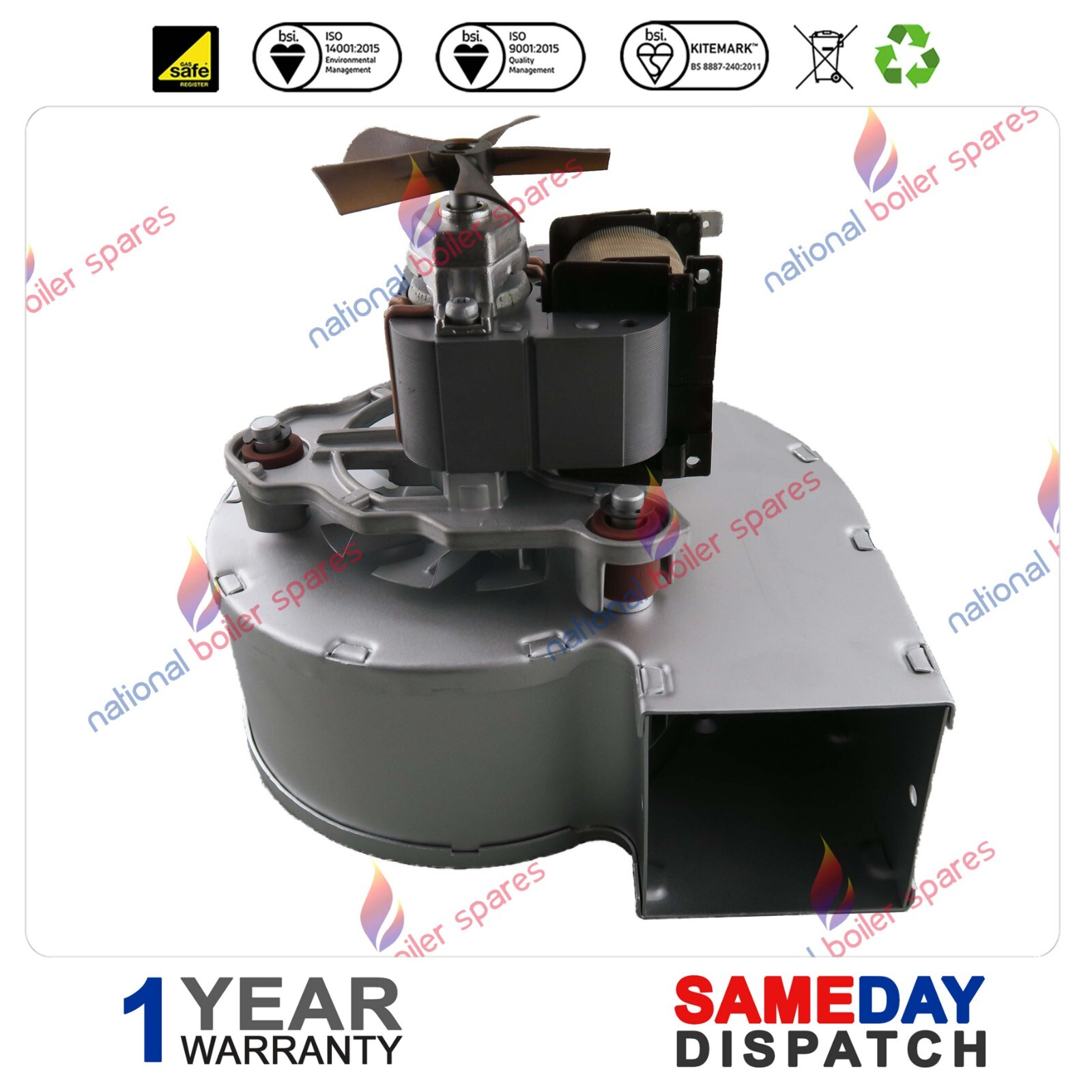 BAXI MAXFLOW COMBI WM & FSA BOILER FAN ASSEMBLY 247381 See List Below ...