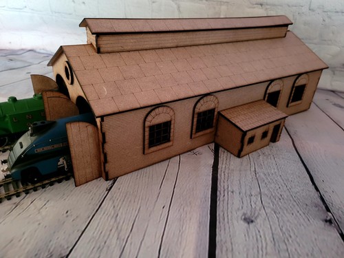 Laser Cut 2 Lane Long Engine Shed - OO gauge 1:76 Scale. | eBay UK