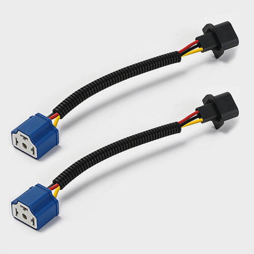 Pair H4 to H13 Harness Adapter Wires Conversion Cable for 7 Inch LED ...