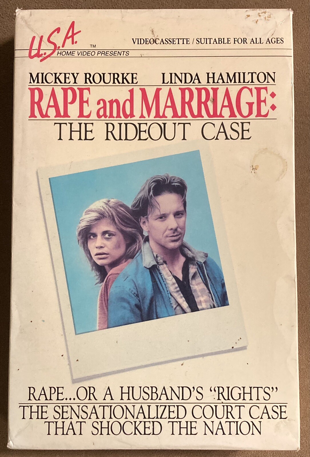 Rape and Marriage: The Rideout Case VHS Mickey Rourke, Linda Hamilton ...