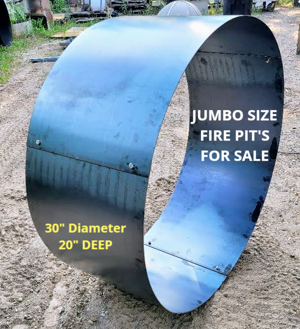 Fire Pit Ring Round 11 ga Steel. Extra Deep 30 wide x 20 deep, | eBay