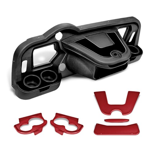 DoubleTake Black Sentry Golf Cart Dash with Ruby Inserts for EZGO RXV ...
