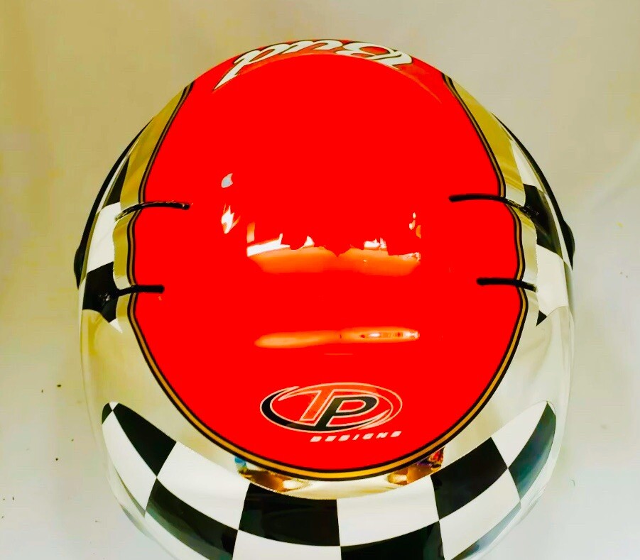 NHRA Kenny Bernstein RACE HELMET Funny Car NITRO Rare DRAG RACING Top ...