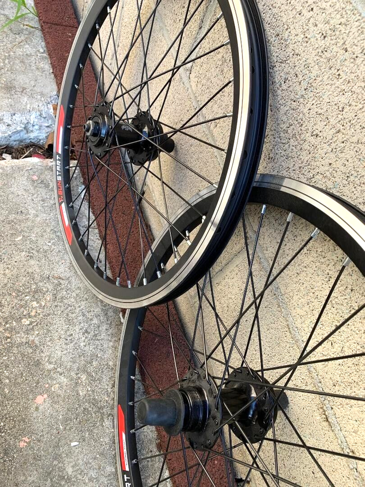 20" x 1.75 Bicycle Wheelset Double Wall Sealed Bearing 19mm Low Rims ...