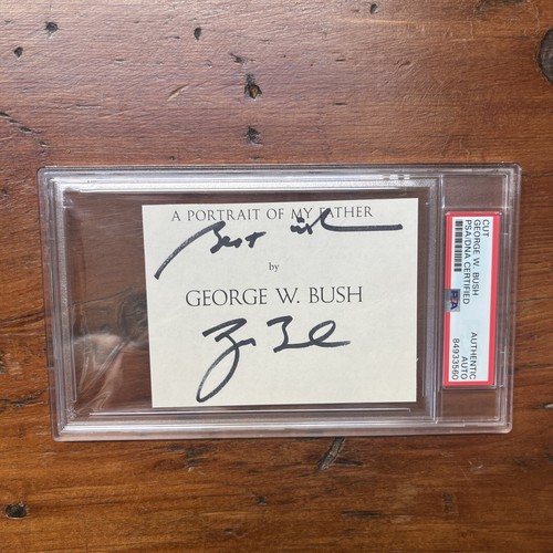 President George W. Bush Signed Bold Cut PSA Autograph | eBay