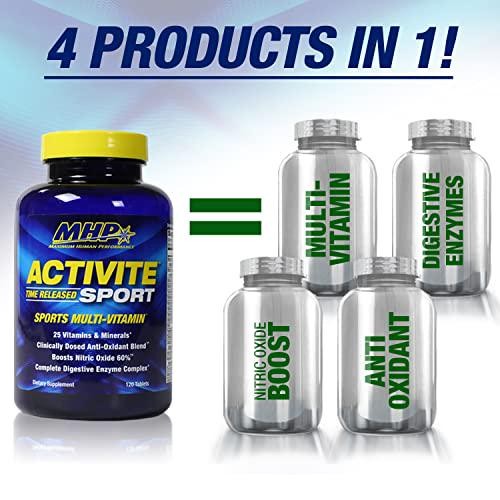 MHP Activite Sport Multi Vitamin, 25 Vitamins and Minerals, Nitric ...