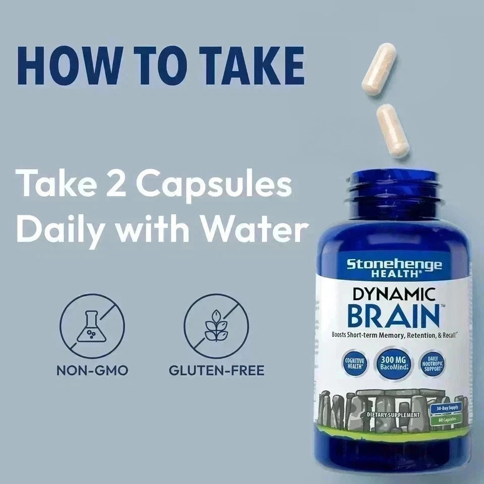 Dynamic Brain Supplement 60 Capsules–Memory Focus Clarity-Pack of 3 ...