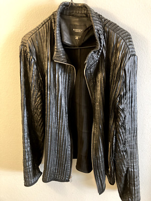 Regency Mens La Marque Collection Leather Jacket Size M Black Lambskin ...