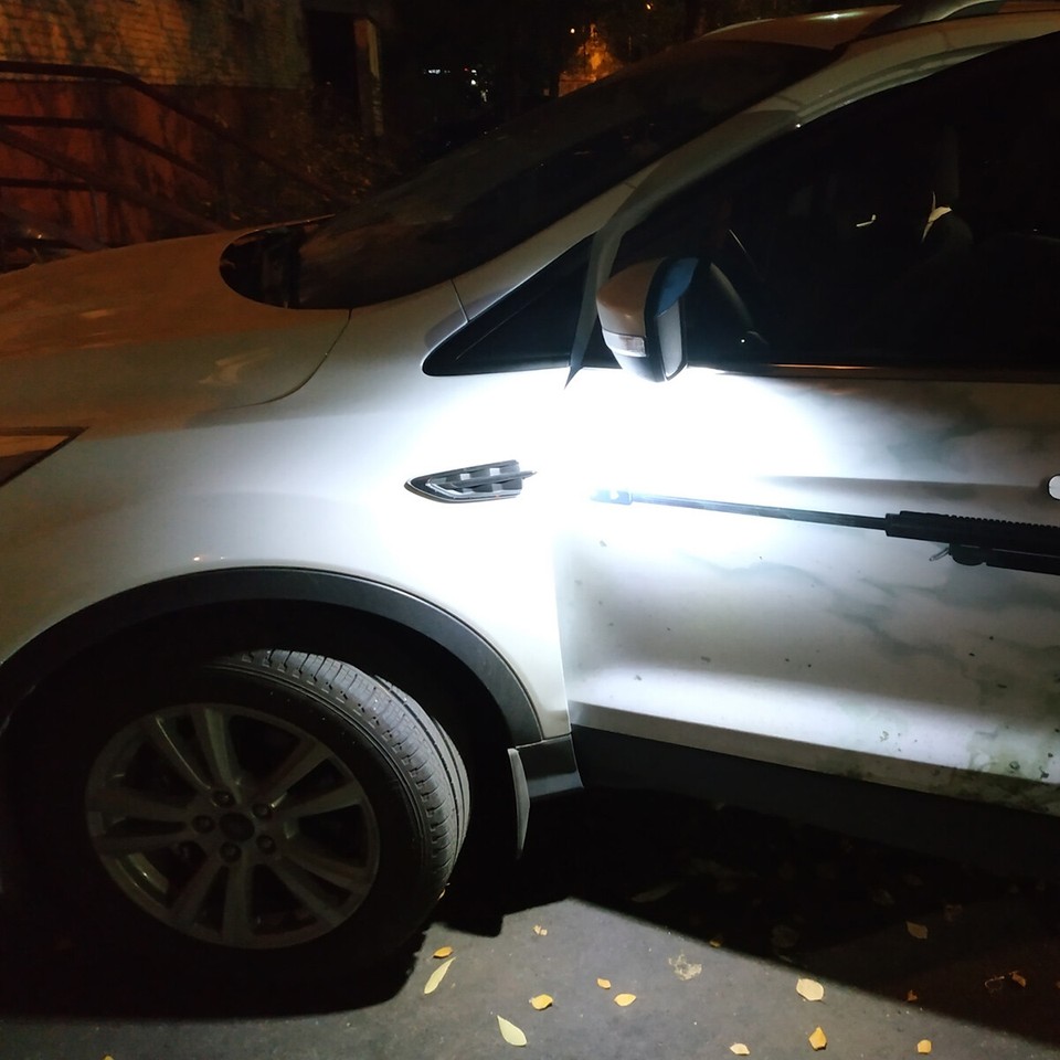 LED 6000K Side Rear View Mirror Puddle Lights For Ford F150 Explorer ...