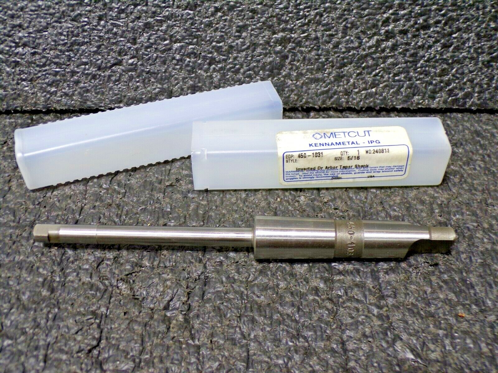 kennametal 5/16" INVERTED DRIVE ARBOR TAPER SHANK 450-1031 | eBay