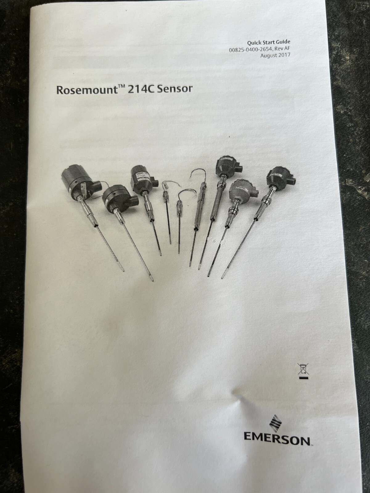 Rosemount 214C RTD Temperature Sensor 214crtsmb1s4e0057sle5ar1c1b1tbxw ...