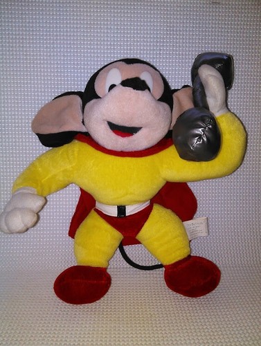 Vintage Terrytoons MIGHTY MOUSE Plush Stuffed Animal 2003 14” With Tags ...