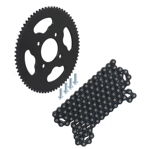 219 Chain Rear Sprocket 70T Tooth #219 Chain 112L For Go Kart ATV Quad ...