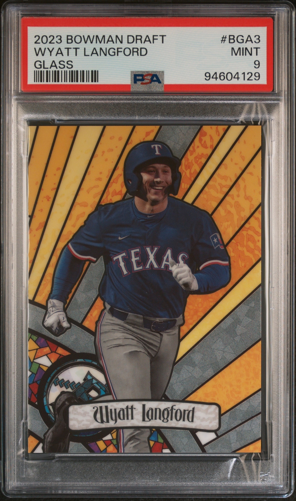 2023 Bowman Draft - Bowman Glass Wyatt Langford #BGA-3 (RC) for sale ...