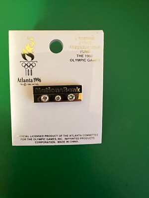 1996 Atlanta Olympics NationsBank Pin - Real diamonds in the pin! | eBay